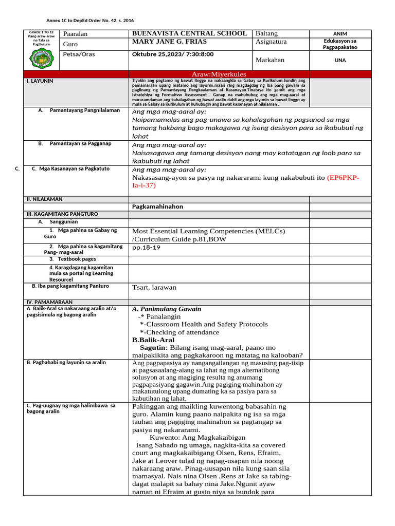 DLP--EsP-SEPT. 20 | PDF