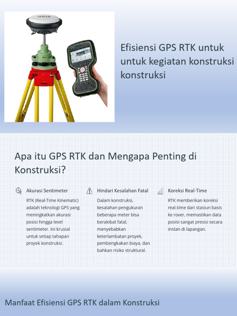 Efisiensi GPS RTK dalam Konstruksi | PDF