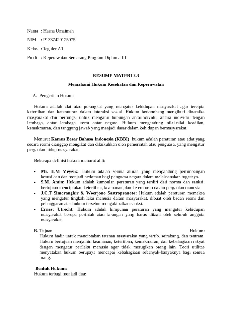 Resume Materi 2.3 | PDF