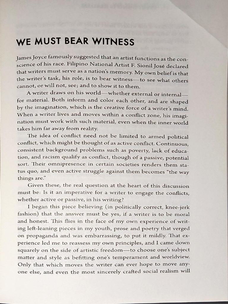 We Must Bear Witness - Vicente Groyon | PDF