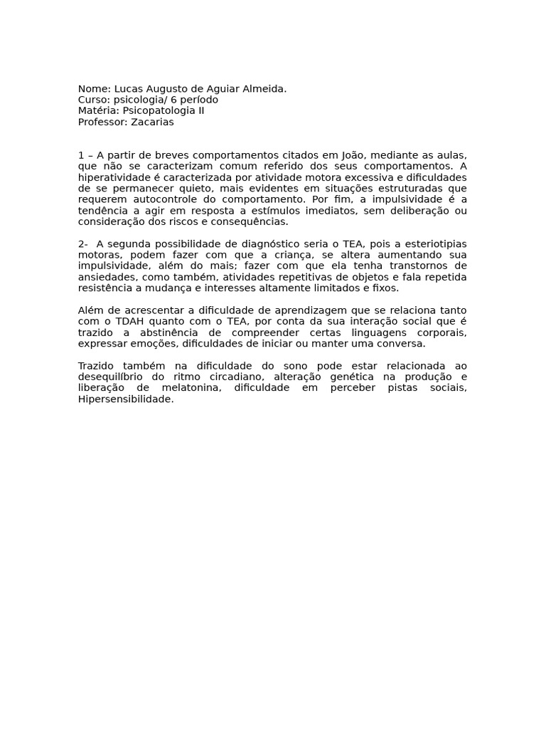 Estudo de Casos - Lucas Augusto | PDF