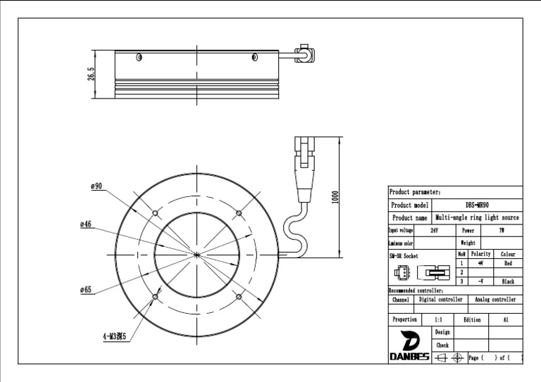 DBS-MR90 Multi-Angle Ring Light Source | PDF