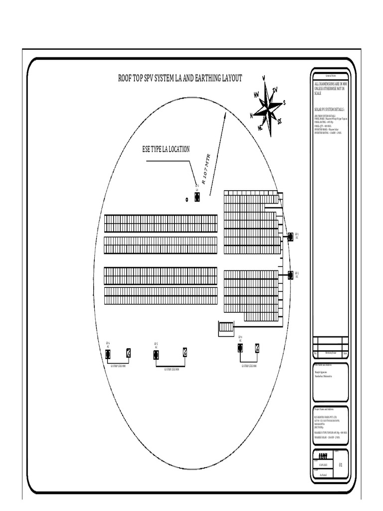 280kw Earthing Layout-Model | PDF | Energy Harvesting | Electronics