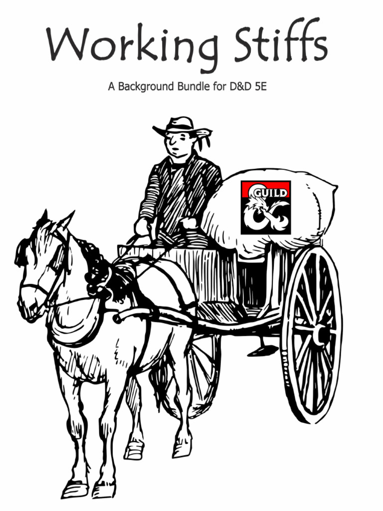 Purple Aether Games - Working Stiffs, A 5E Background Bundle | PDF ...