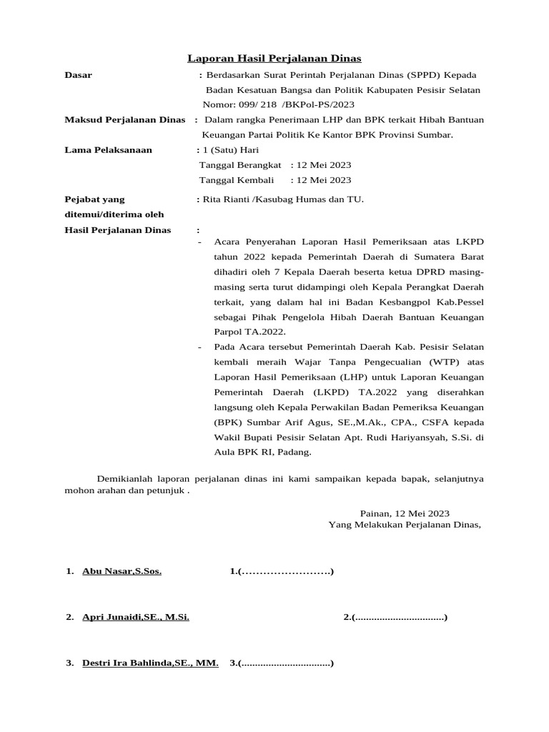 LHPD 12 Mei 2023 | PDF