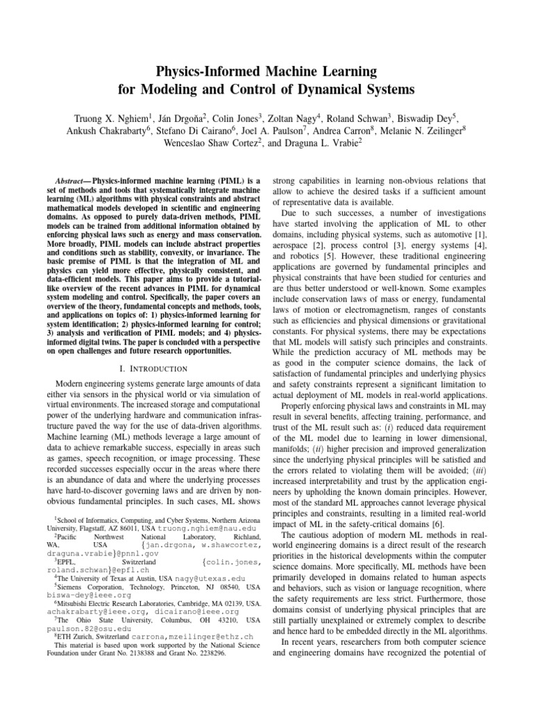 Physics-Informed ML for Dynamical Systems | PDF | Machine Learning ...