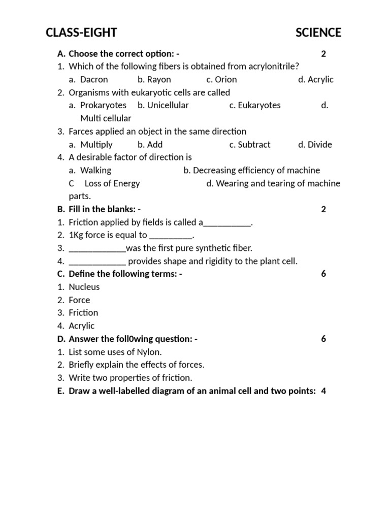 Class 8 Science | PDF