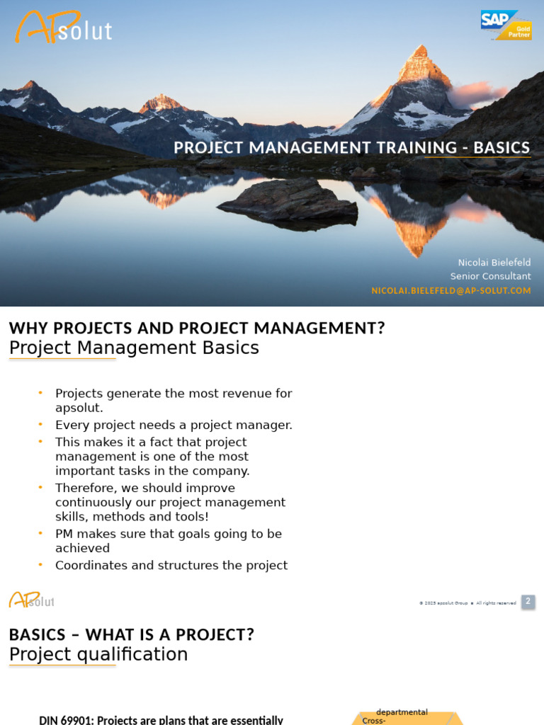 AIN Project Management Basics | PDF | Agile Software Development | Project Management