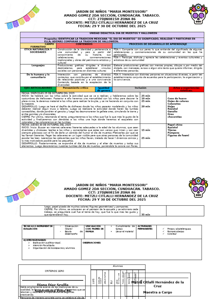 Actividades de Día de Muertos y Halloween | PDF