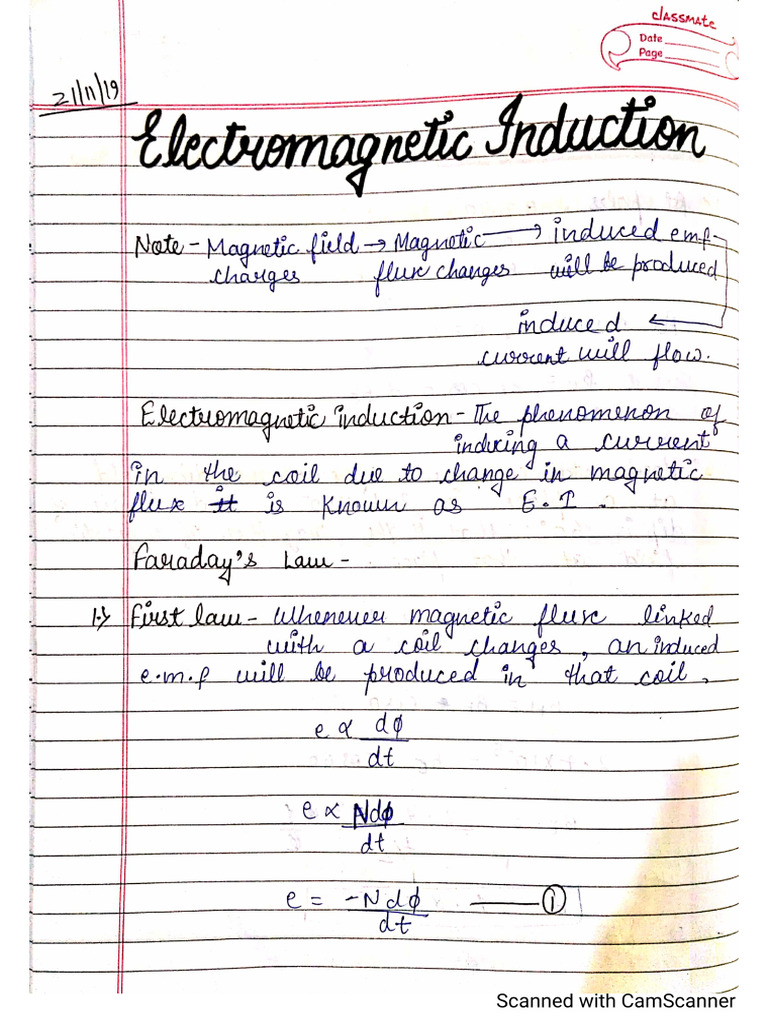 Electromagnetic Induction | PDF