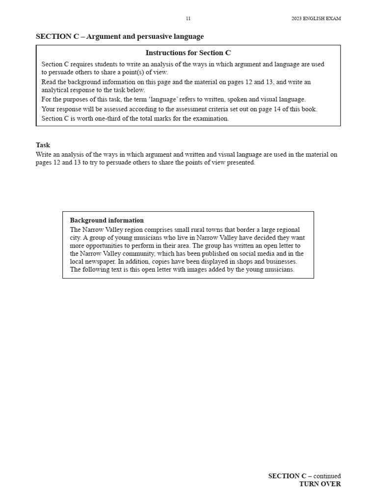 2023 English SC VCE | PDF