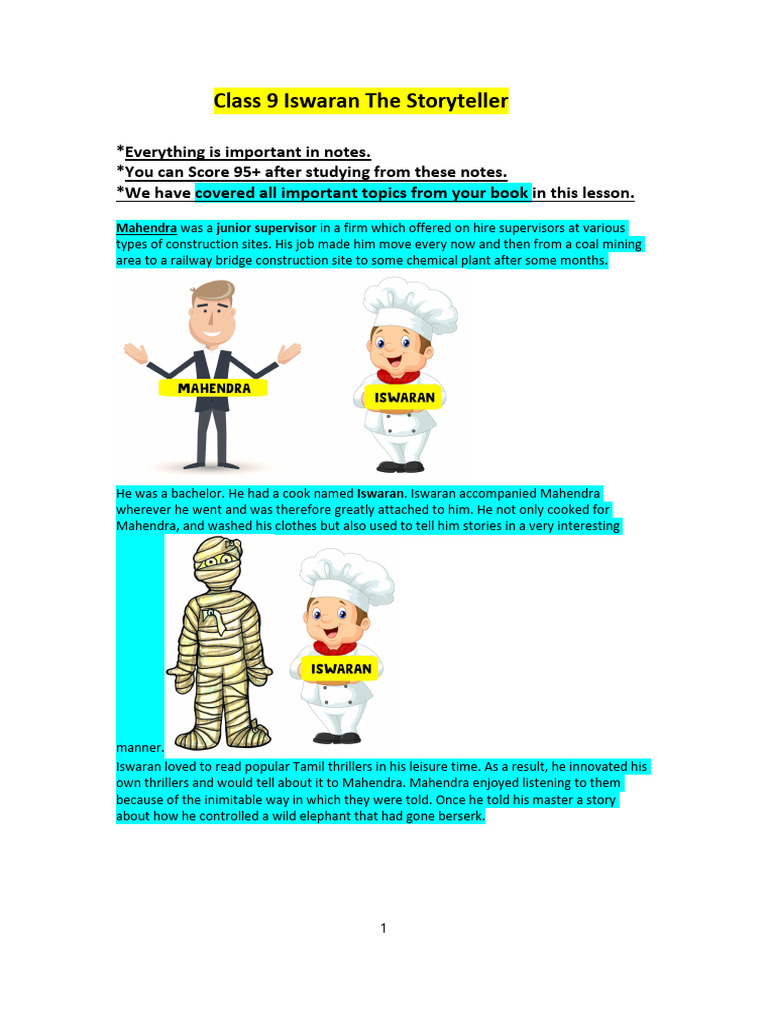 Chapter 3 Ishwaran The Storyteller PDF | PDF
