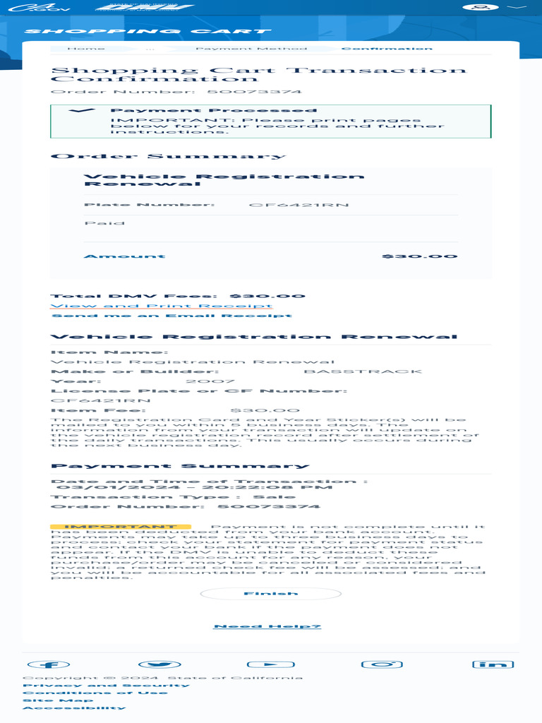 Payment Confirmation | PDF