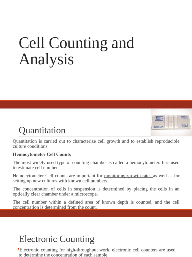 2-Cell Counting and Analysis | PDF | Lactate Dehydrogenase | Adenosine ...