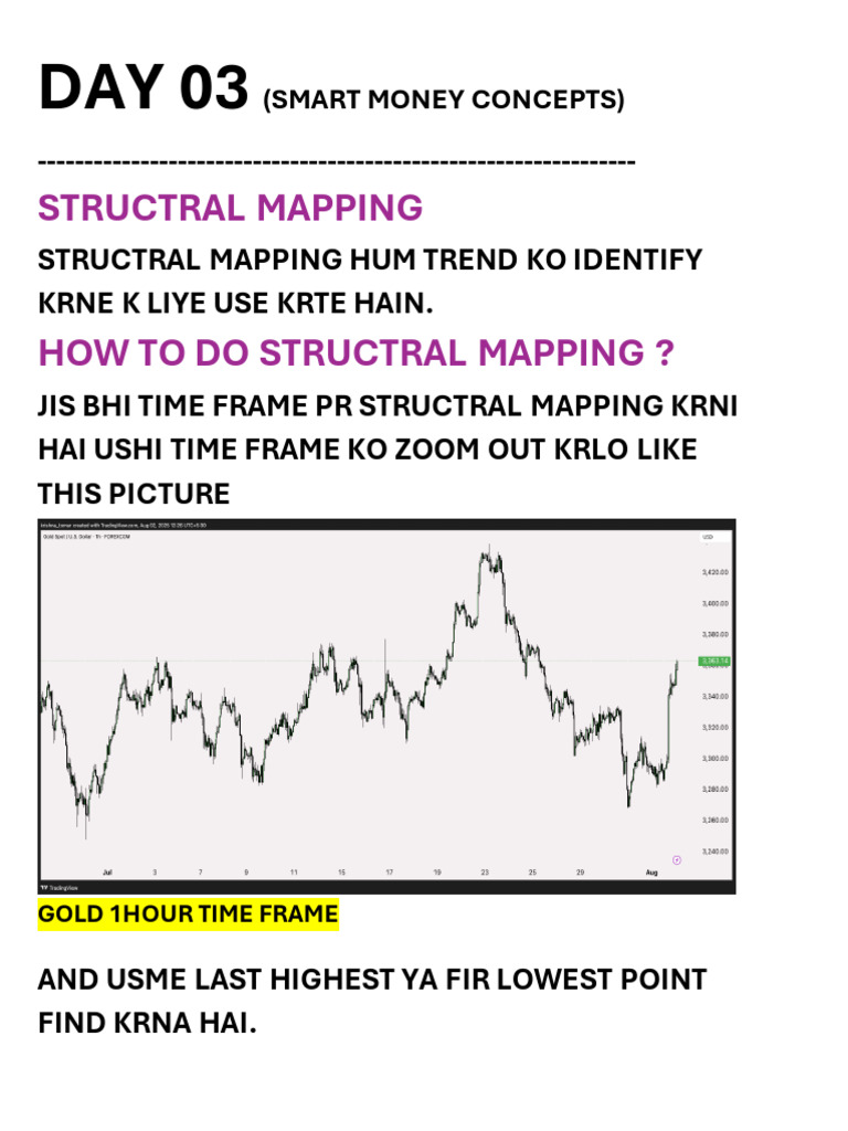 Structural Mapping in Smart Money Concepts | PDF | Market (Economics ...