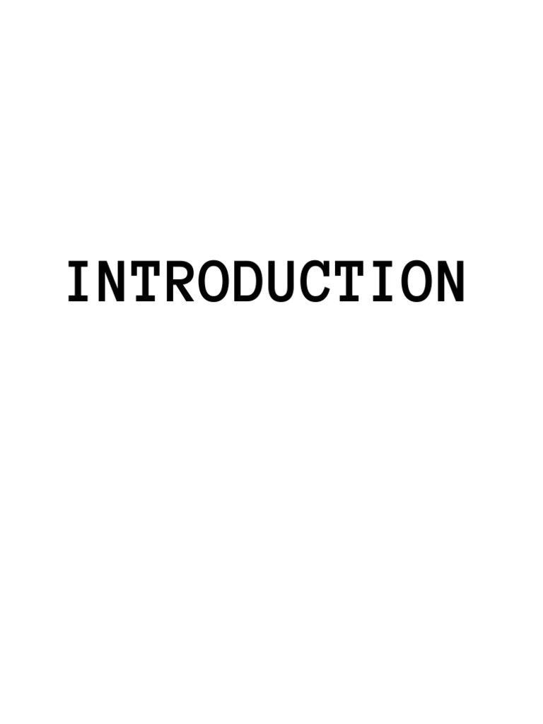 Introduction (5 Files Merged) | PDF