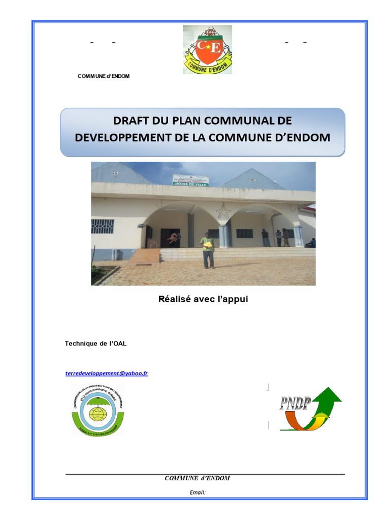 Plan de Développement de la Commune d'Endom | PDF | Communes de France ...