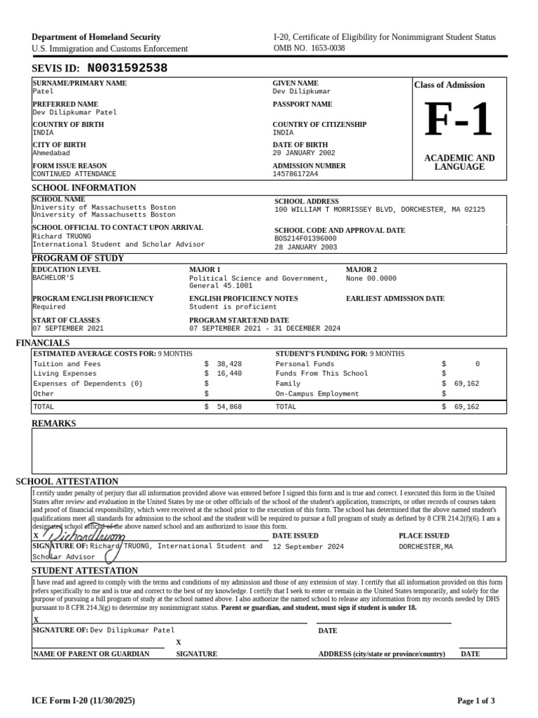 SEVIS - RTI - Internal New | PDF | Travel Visa | Human Migration