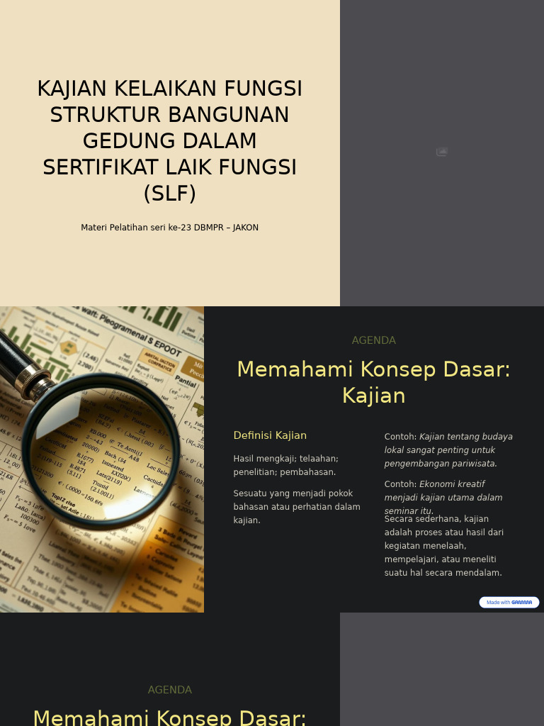 1 Kajian Kelaikan Fungsi Struktur Bangunan Gedung Dalam Sertifikat Laik ...