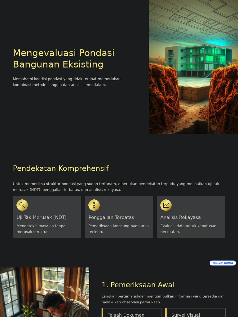 8 Mengevaluasi Pondasi Bangunan Eksisting | PDF