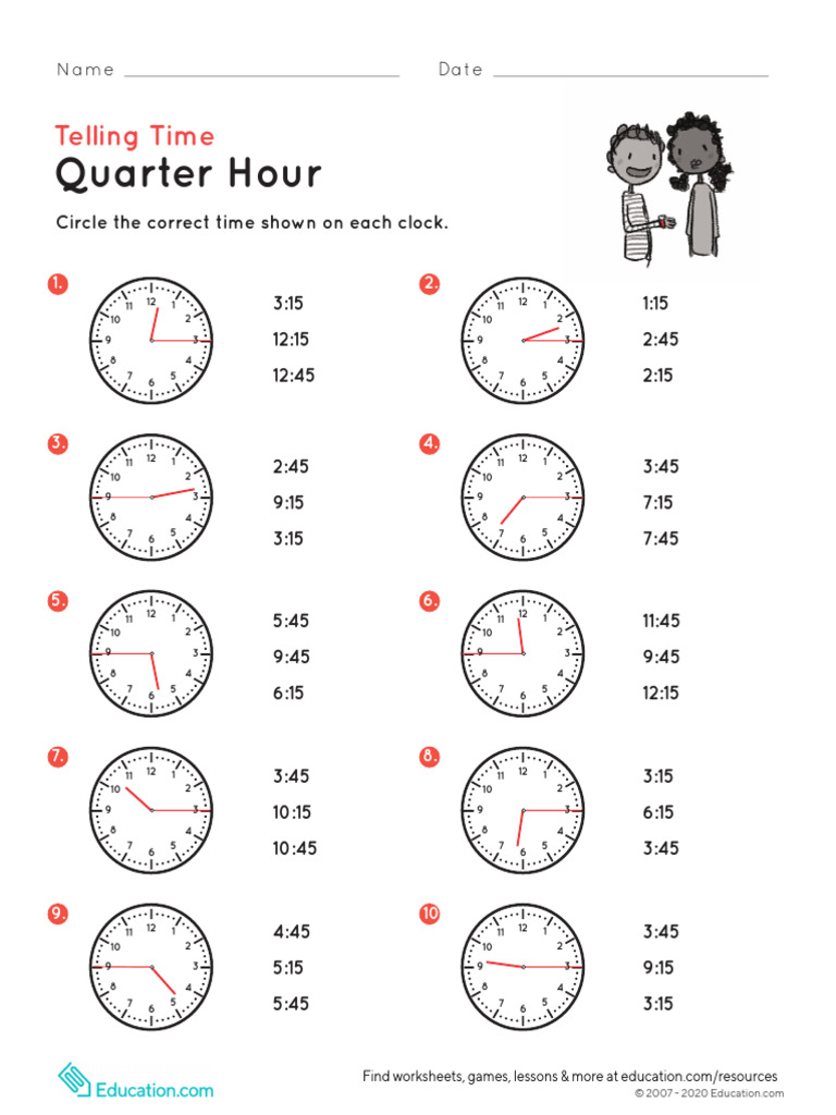 Telling Time Quarter Hour 4 | PDF | Chess Theory | Chess