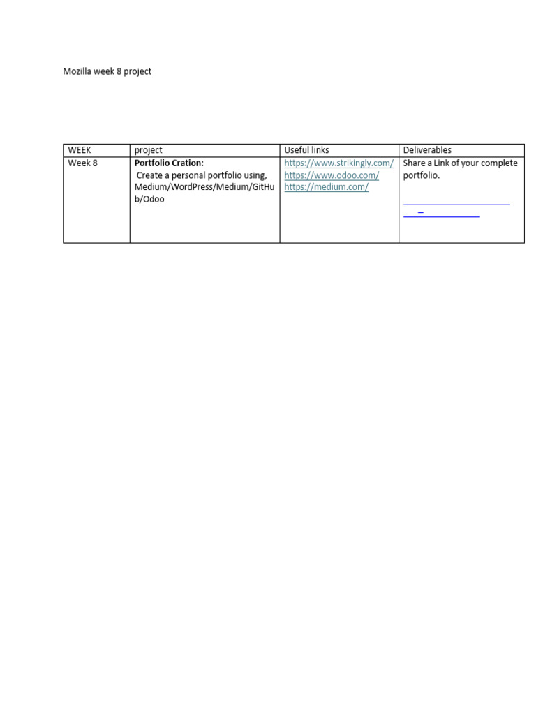 WEEK 8 Mozilla Project | PDF