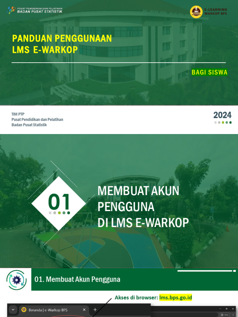 Panduan Penggunaan LMS E-Warkop | PDF