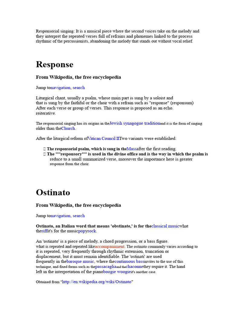 Responsorial Song | PDF | Human Voice | Singing