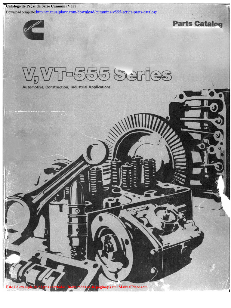 Catálogo de Peças Cummins V555 | PDF