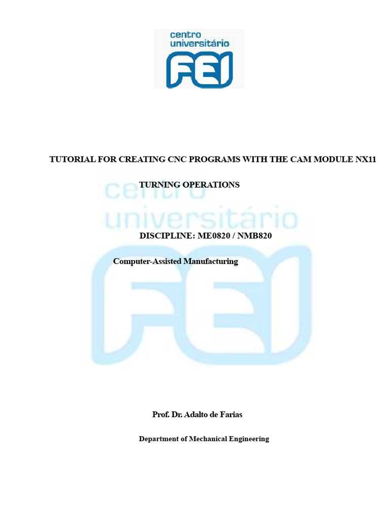 CNC Programming Tutorial for NX11 CAM | PDF | Button (Computing) | Icon ...