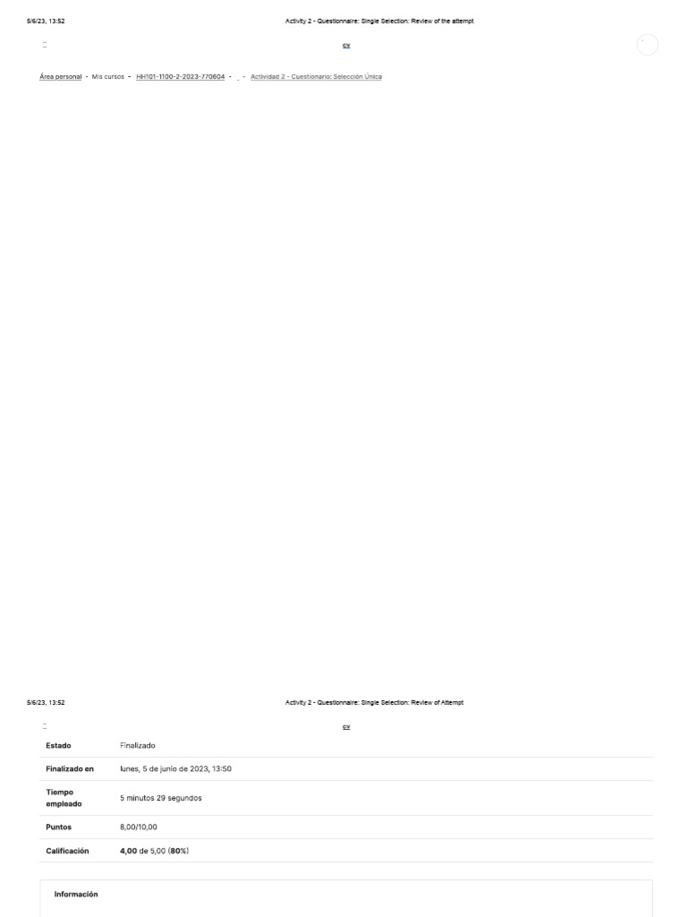 Activity 2 - History Questionnaire | PDF