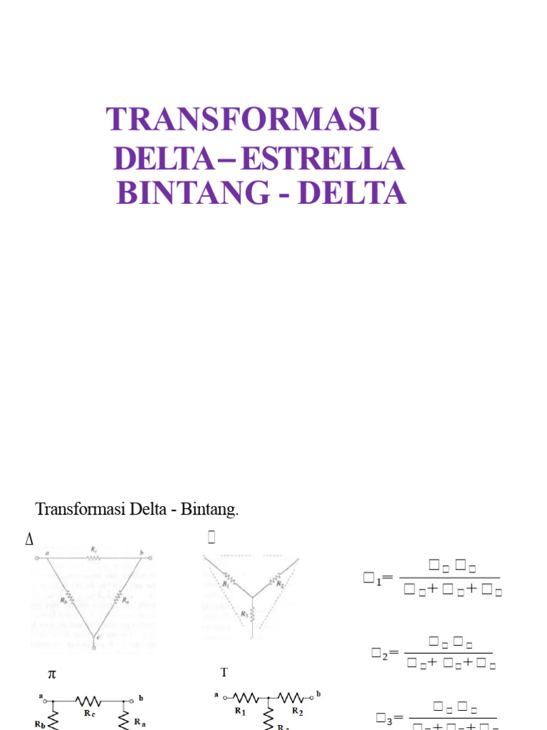 Transformasi Delta-Bintang Resistansi | PDF