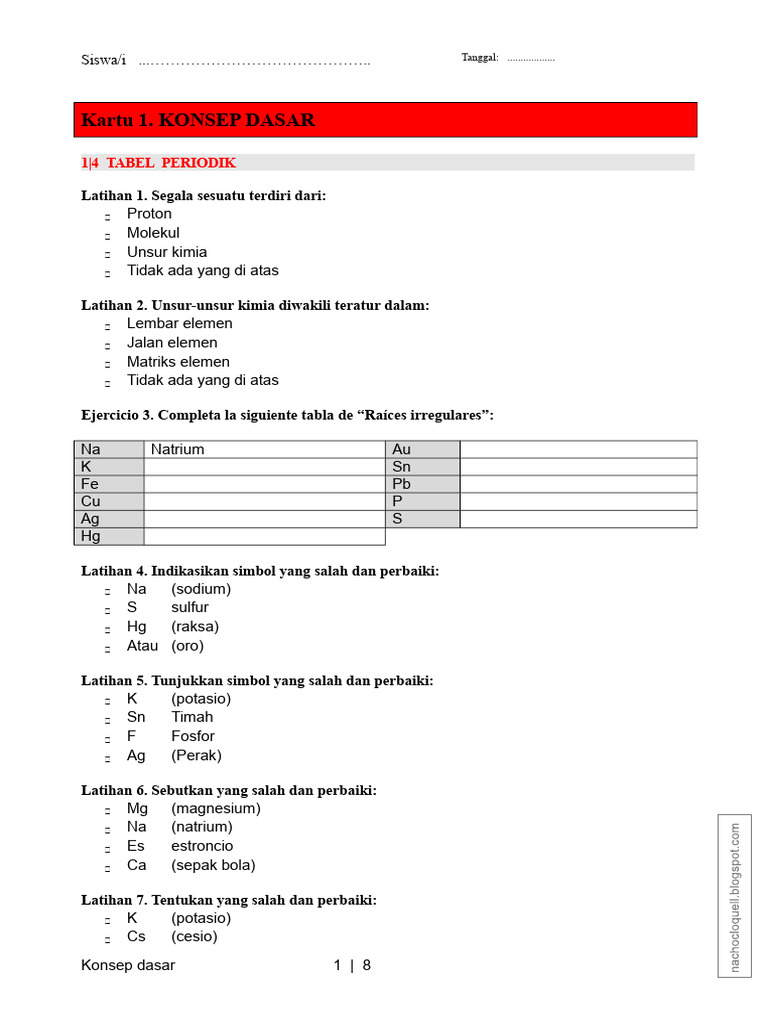 Template Latihan Qo | PDF