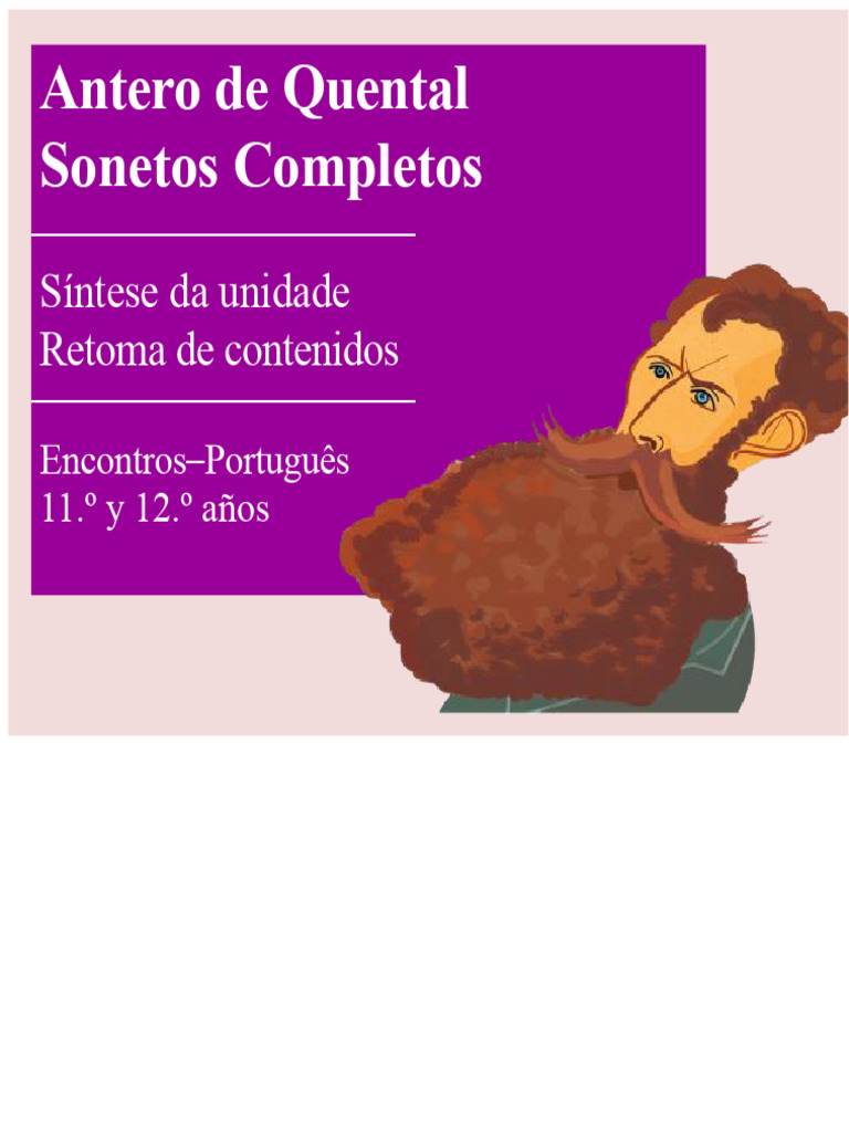 Antero Quental Sonetos Retoma | PDF | Sonetos