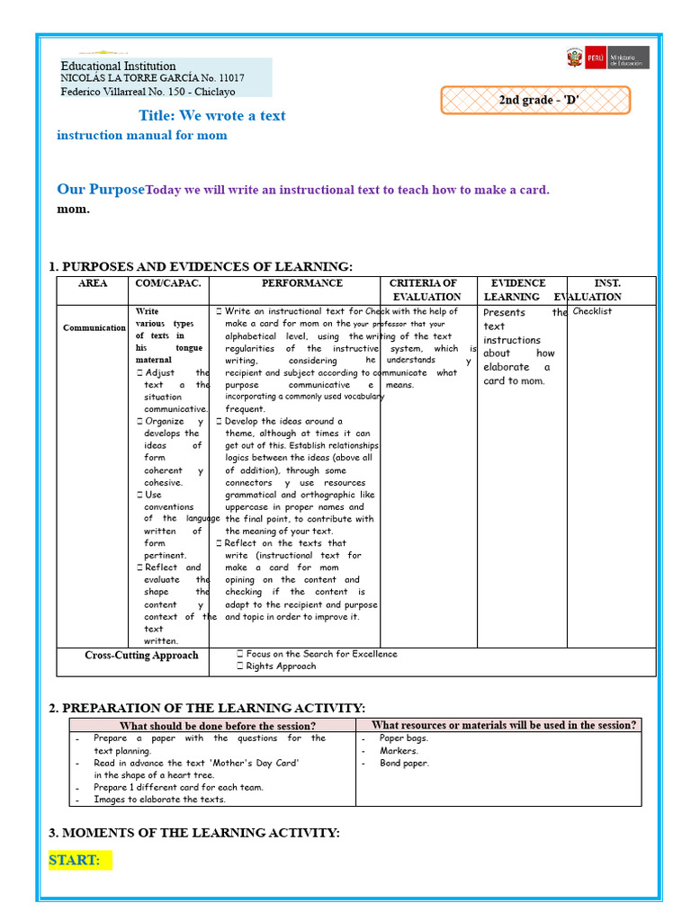 We Wrote An Instructional Text For Mom | PDF | Linguistics | Human ...