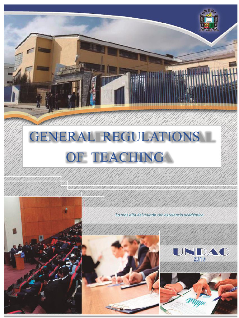 General Teaching Regulations UNDAC | PDF | Teachers | Academic Degree