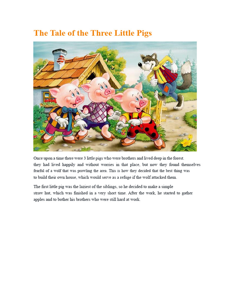 The 3 Little Pigs | PDF | Linguistics