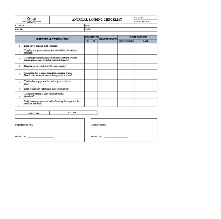 Checklist Grinder | PDF