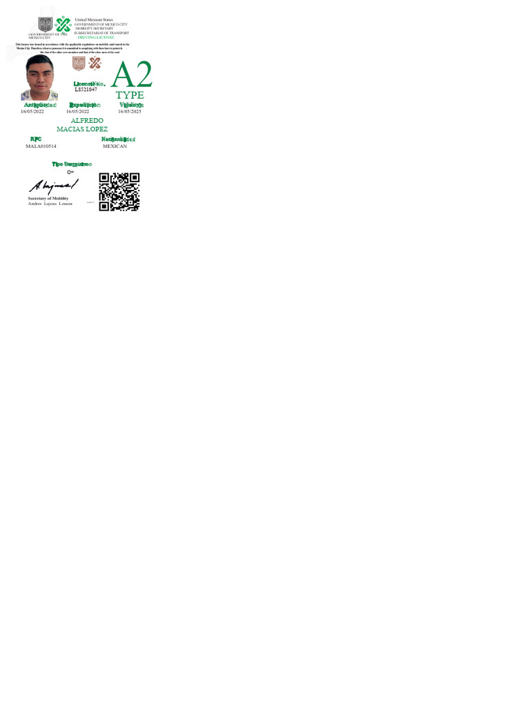 CDMX License | PDF