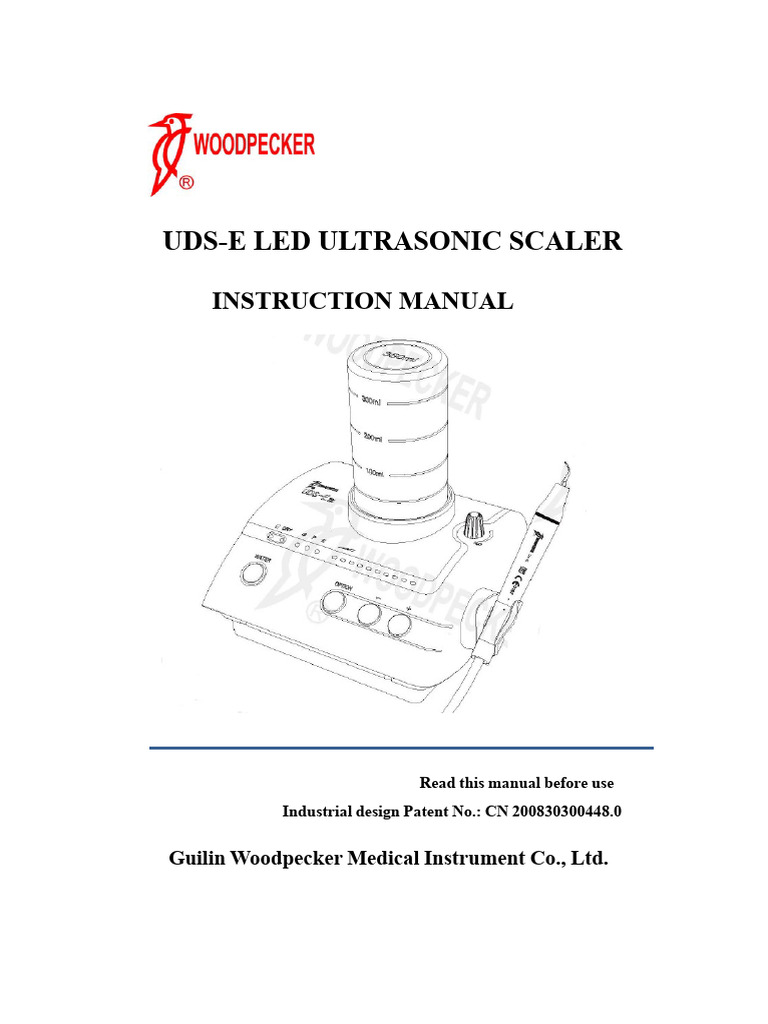 UDS-E LED Ultrasonic Scaler Manual | PDF | Radio | Transmitter