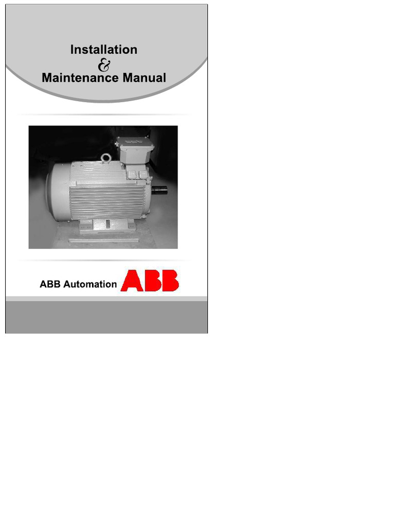 Certificado y Guía de Instalación de Motores ABB | PDF | Rodamiento ...