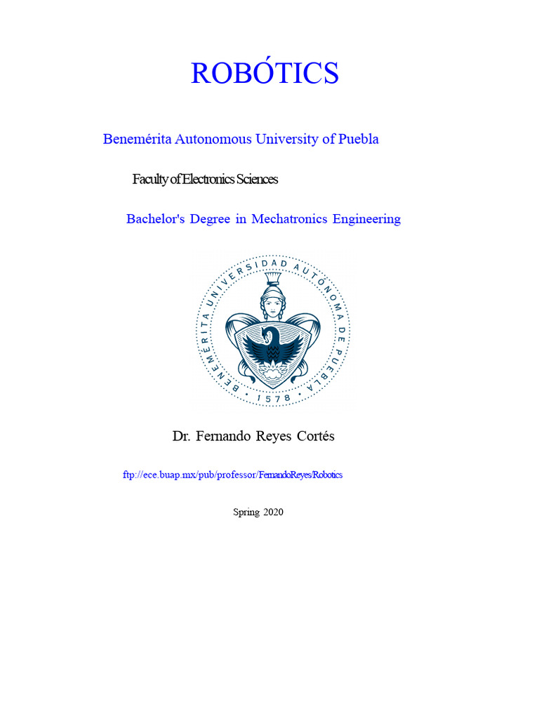 Robotics | PDF | Mathematical Analysis | Kinematics