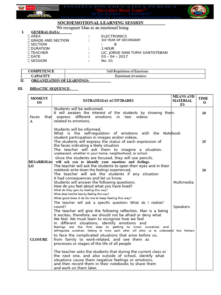 Session 1 of Self-Regulation | PDF | Emotional Self Regulation | Emotions