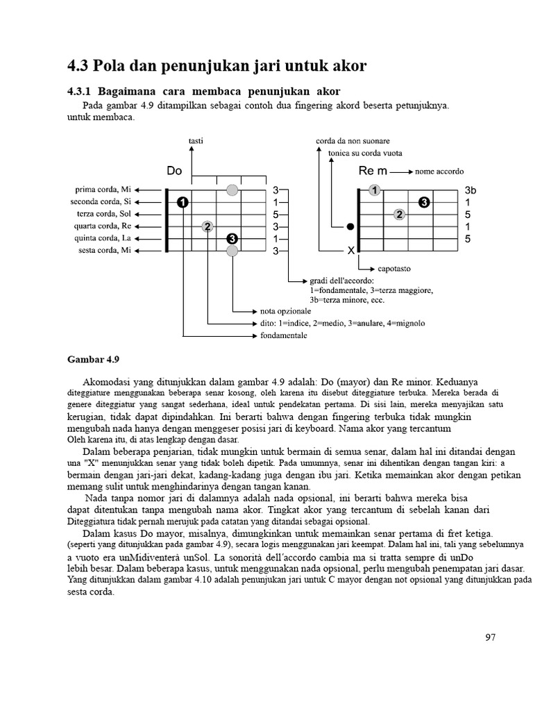 Panduan Penunjukan Jari Akor Gitar | PDF