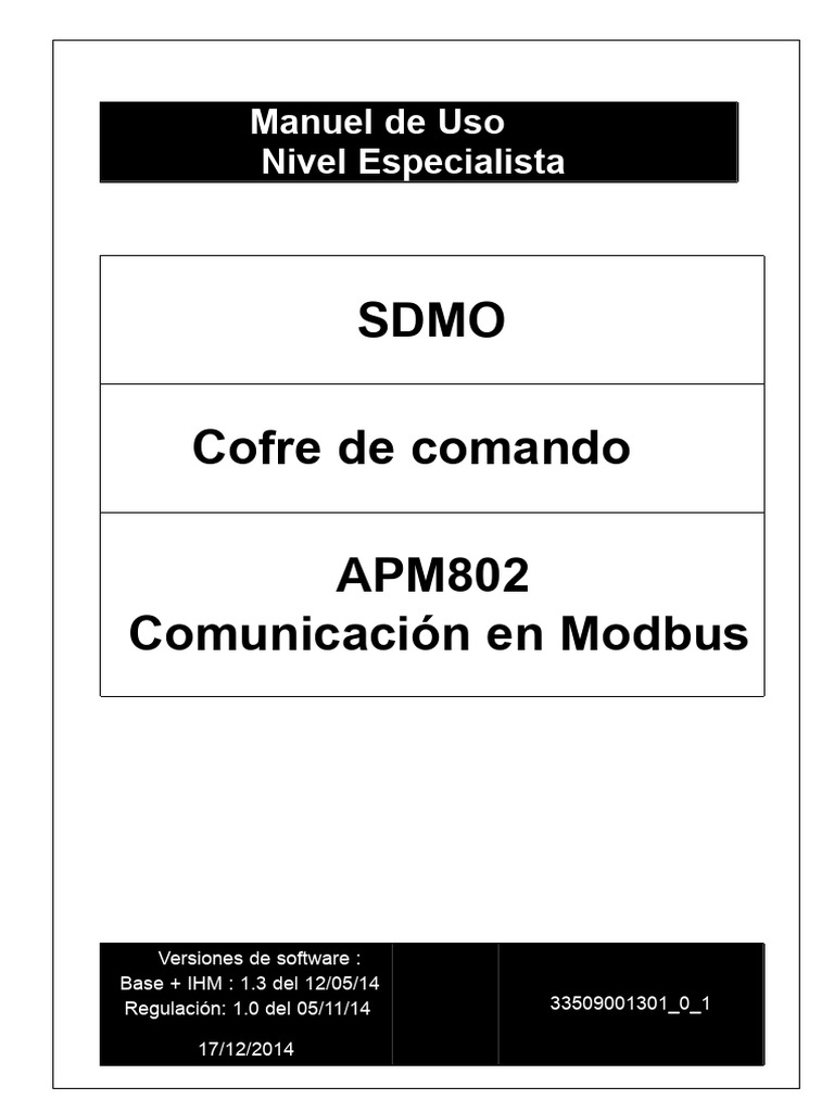 Manual de Uso APM802: Modbus y Configuración | PDF | Dirección IP ...