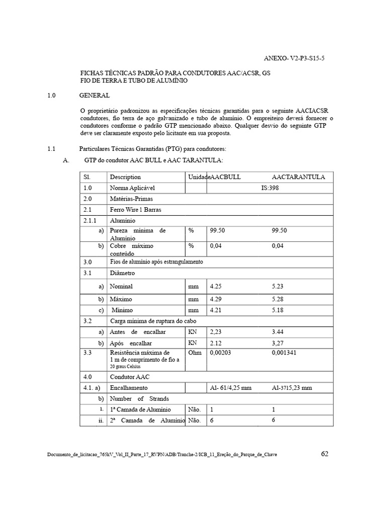Condutor e Tubo IPS - Especificação | PDF | Condutor elétrico | Materiais