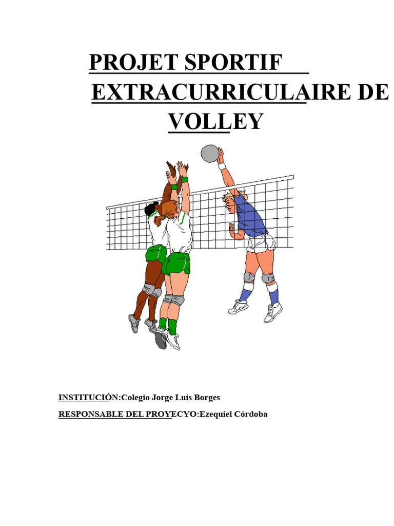 Projet Sportif de Volley-Ball | PDF | Des sports