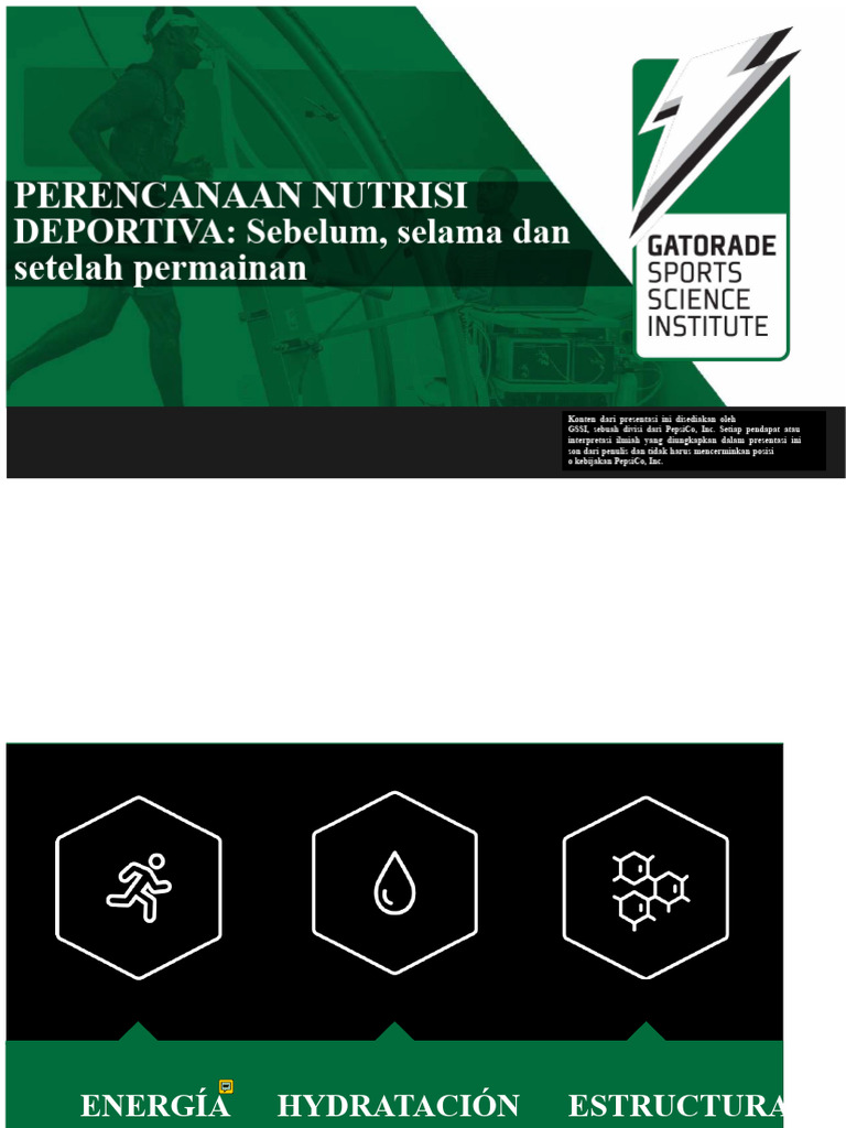 Nutrisi Atlet: Panduan Energi dan Hidrasi | PDF