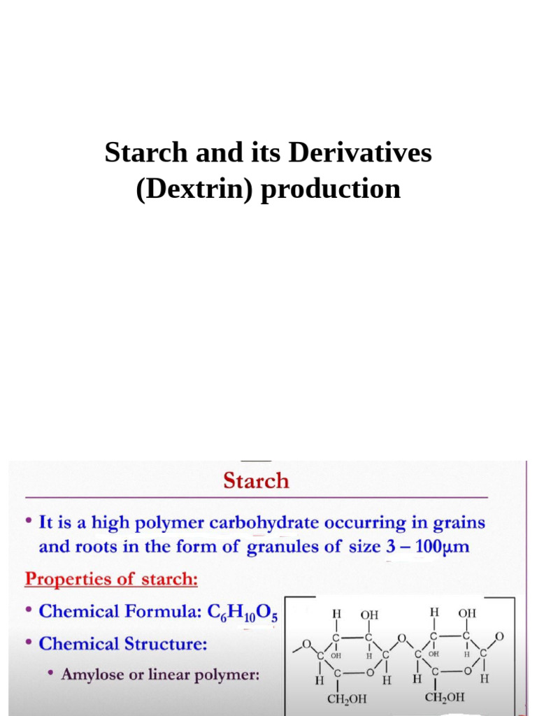 Starch & Dextrin (2) | PDF