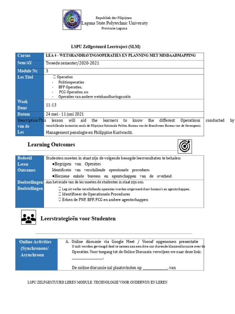 Leer Module - LEA 4 (WEEK 11-13) | PDF